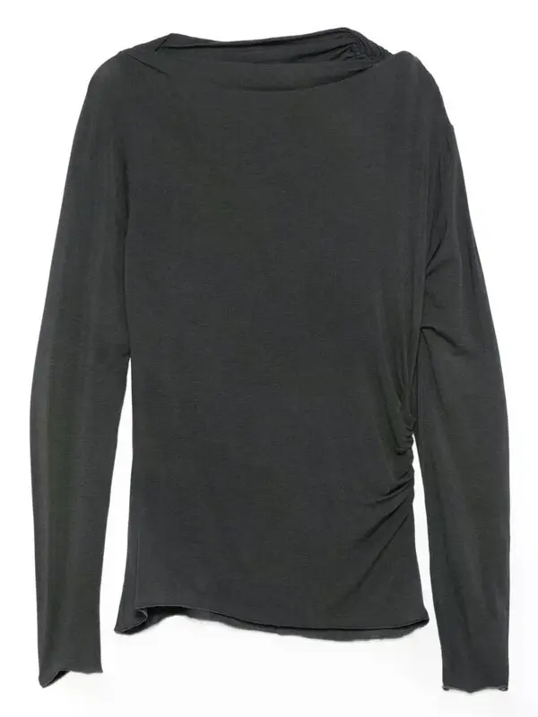 NIU Draped Side-ruching Sweater