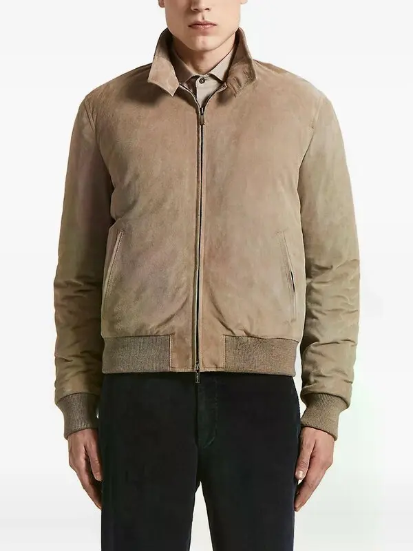 Peserico Suede Bomber Jacket