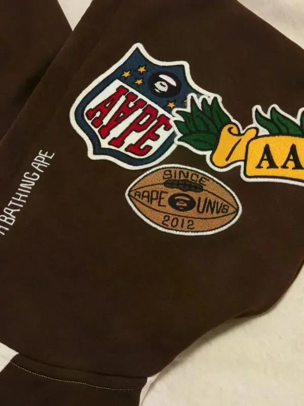 AAPE BY *A BATHING APE Varsity-patch Zip-up Hoodie