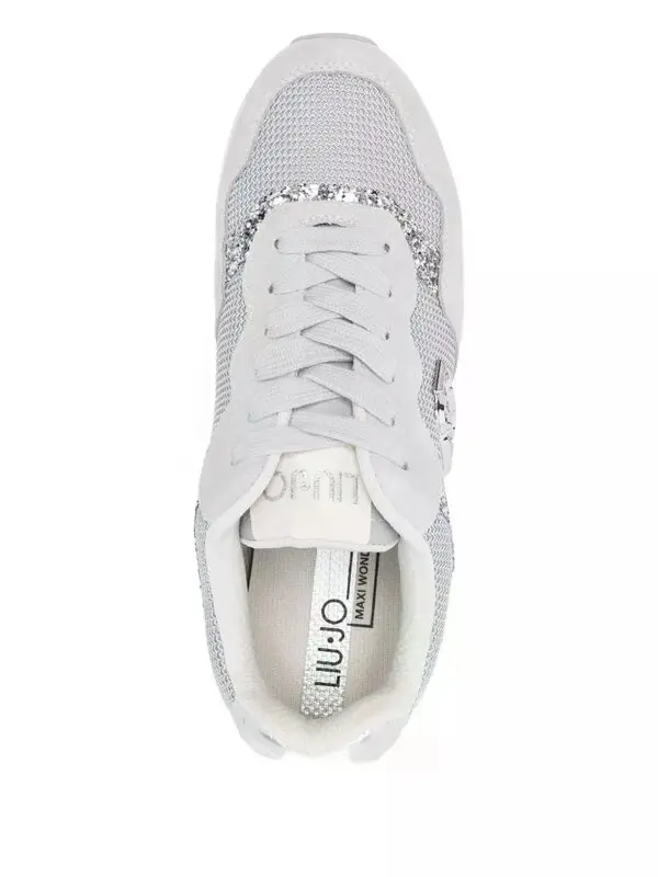 Liu Jo Glitter Panelled Sneakers - Grey