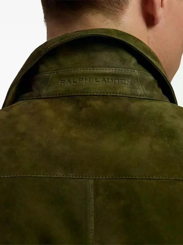 Ralph Lauren Purple Label Suede Button-fastening Shirt Jacket