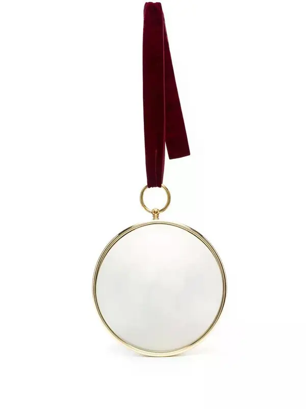 FORNASETTI Magic Velvet-ribbon Convex Mirror - Gold
