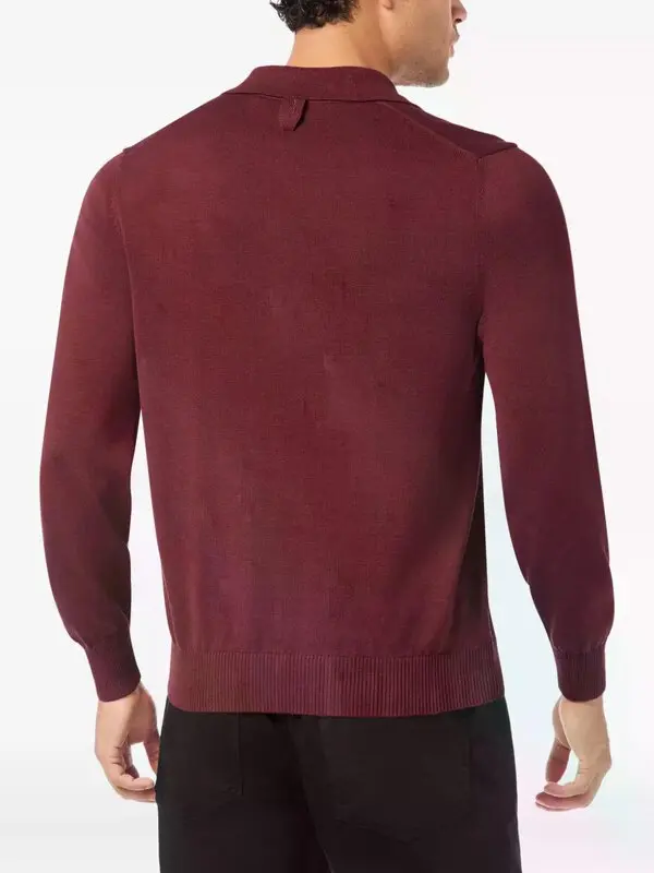 BILLIONAIRE Long-sleeved Logo Polo Shirt