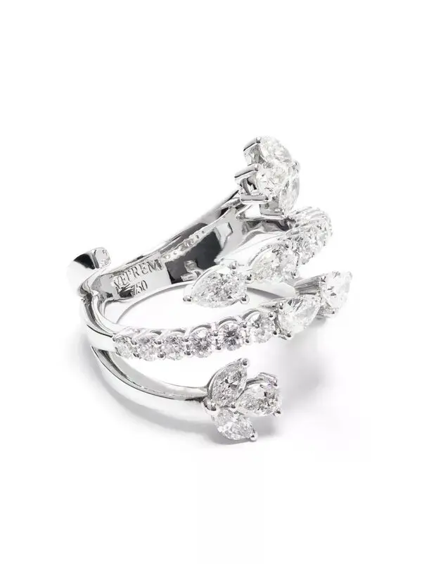 Yeprem 18kt White Gold Diamond Ring - Silver
