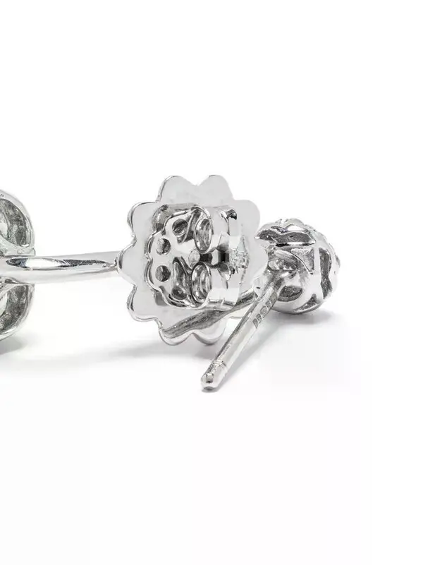Yeprem 18kt White Gold Diamond Drop Earrings
