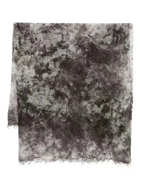 Avant Toi Mottled Cashmere Scarf - Grey