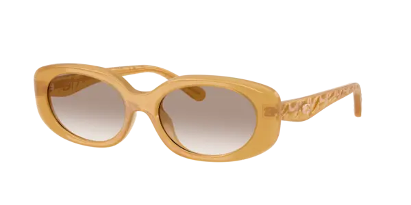 COACH Oval Frame Sunglasses - Light Brown Gradient