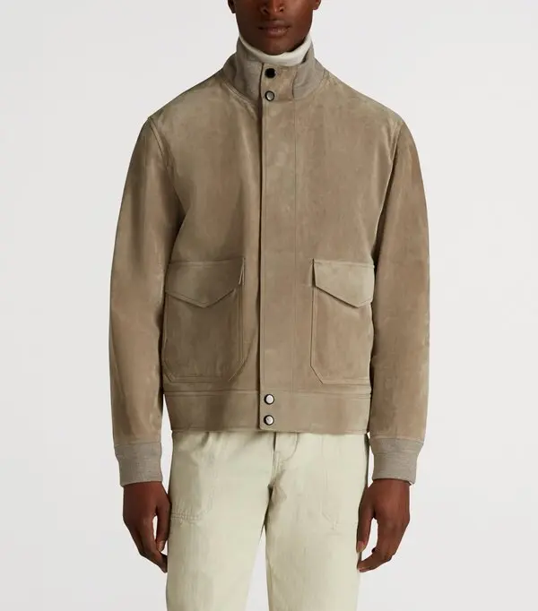 Dunhill Suede Harrington Jacket