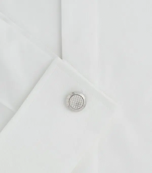 Dunhill Sterling Ad Coin Hobnail Cufflinks