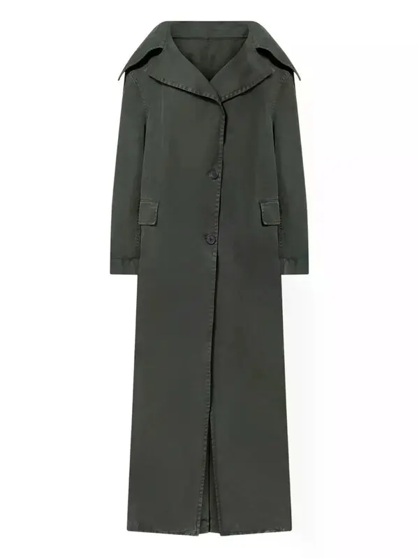 Attico Button-fastening Coat With Large Collar