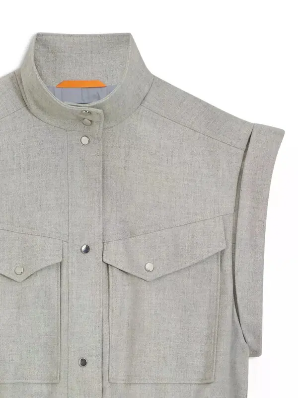 BOSS Pocket-detail Sleeveless Gilet