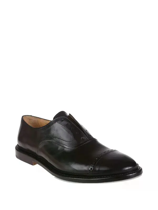 Premiata Leather Cap-toe Derby Shoes