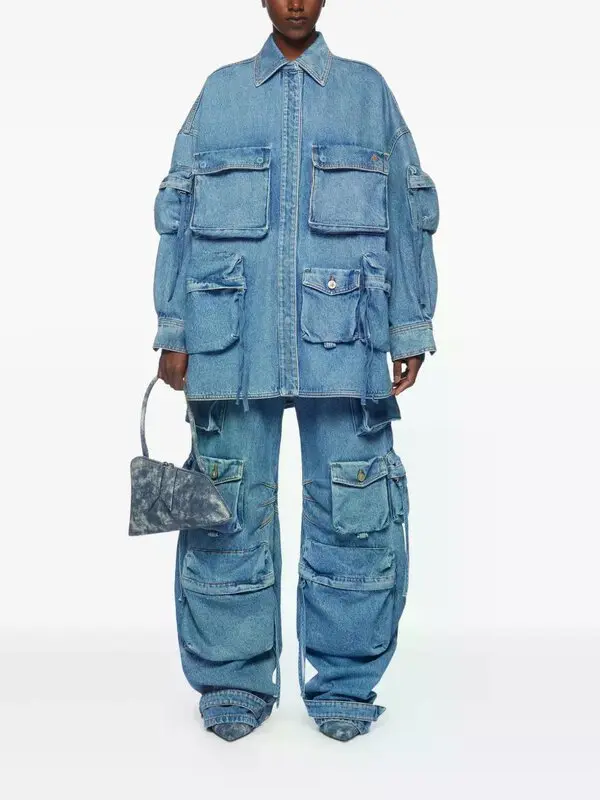Attico Fern Denim Coat