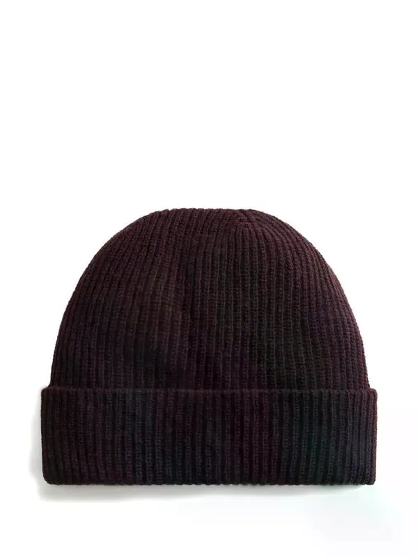 Woolrich Ribbed Wool Beanie - Black