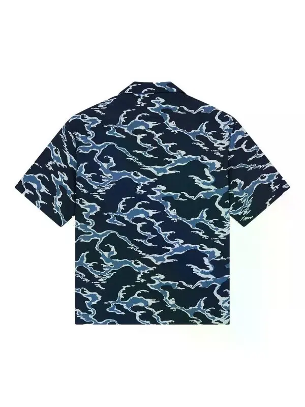 Kenzo Wave-print Short-sleeve Shirt