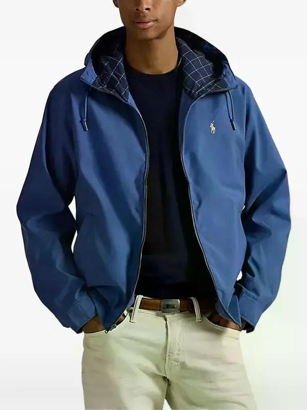 Polo Ralph Lauren Twill Hooded Jacket - Blue