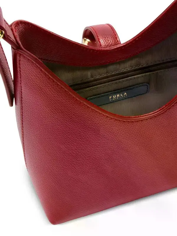 Furla Mini Leather Shoulder Bag - Red