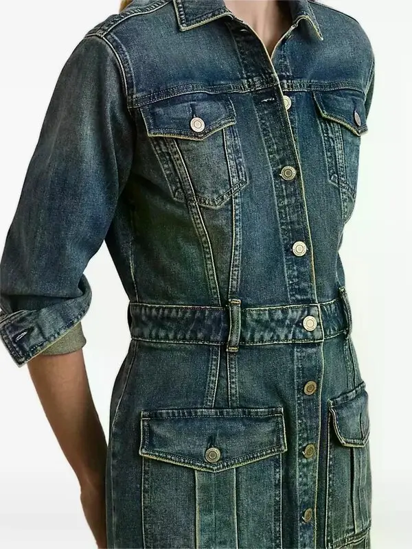 Ralph Lauren Button-fastening Denim Mini Dress