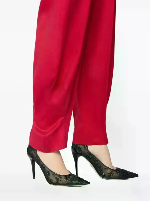 GENNY Pleated Trousers - Red