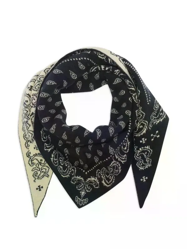 Guest In Residence Paisley-patterned Cashmere Scarf - Neutrals