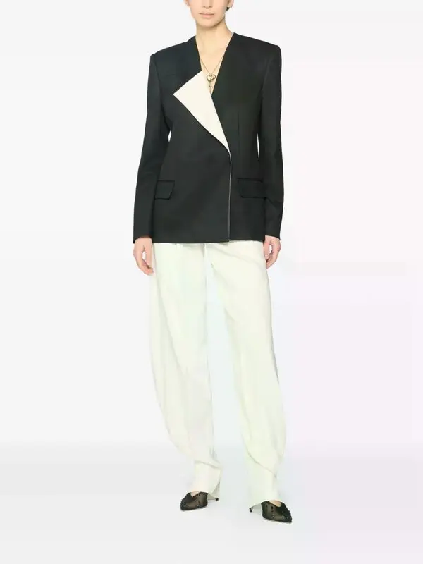 GENNY Contrasting-panel Blazer