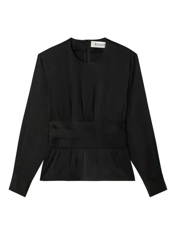 RÓHE Pleated Belted Top