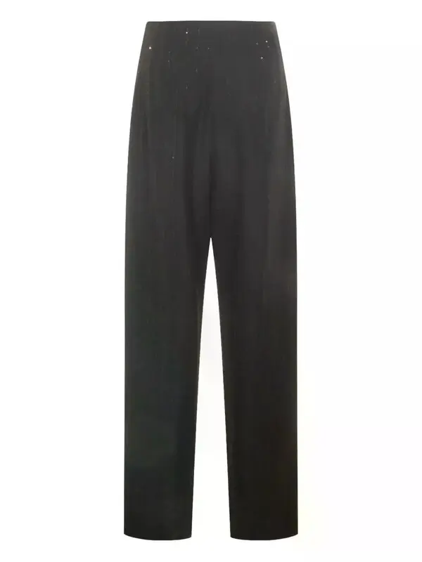 NISSA Pleated Pinstriped Trousers
