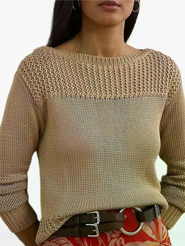 Ralph Lauren Boat-neck Long-sleeve Sweater