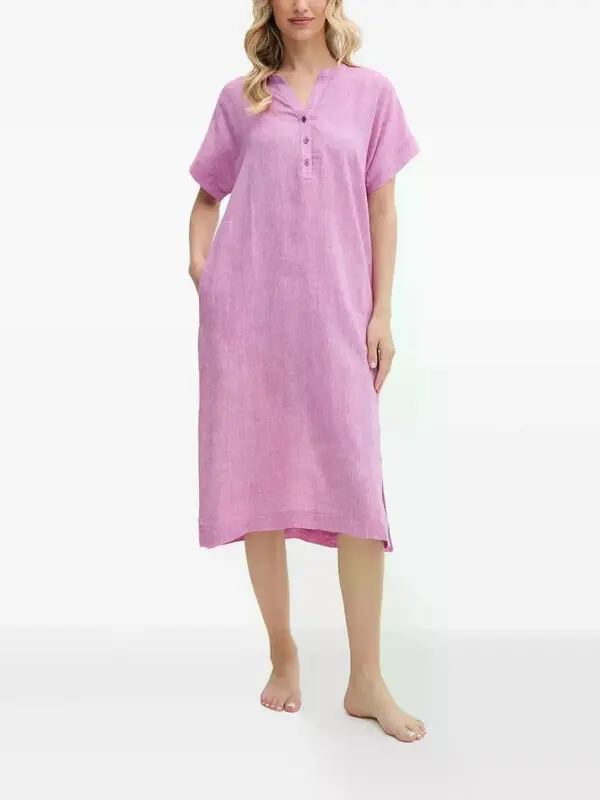 Dkny Button-front Short-sleeve Nightdress