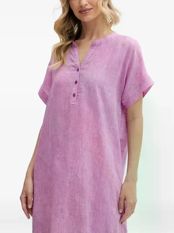 Dkny Button-front Short-sleeve Nightdress