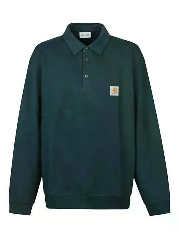Carhartt Work In Progress Logo-patch Polo Shirt - Green