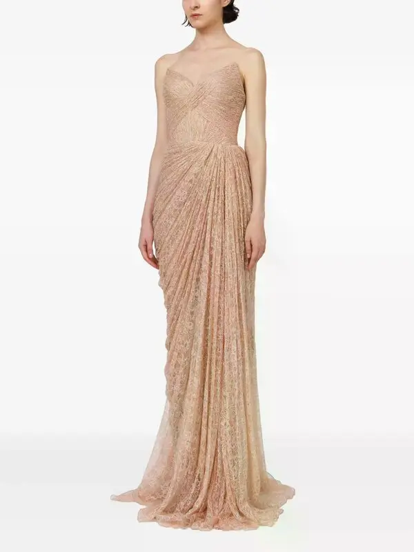 IRIS SERBAN Irene Strapless Gown