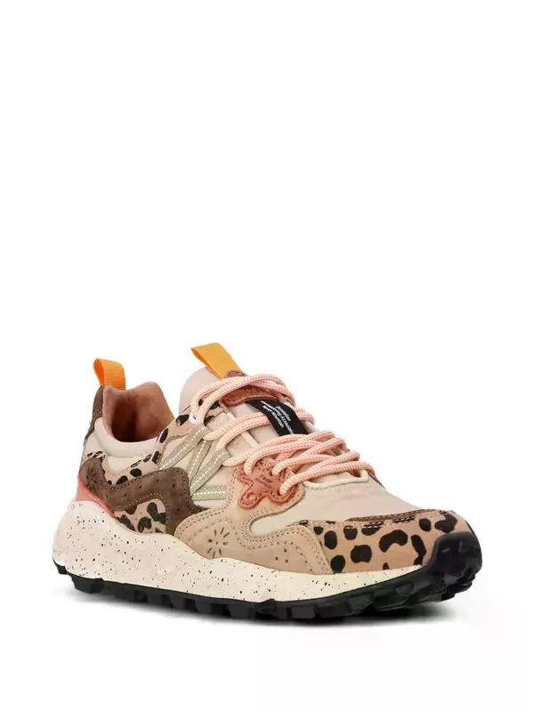 FLOWER MOUNTAIN Yamano 3 Leopard-print Sneakers - Neutrals