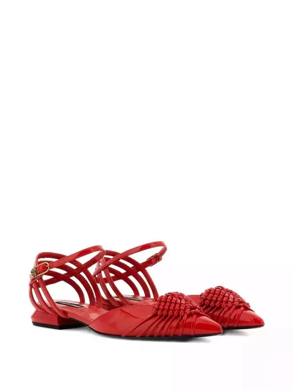 Roberto Cavalli Woven Sandals