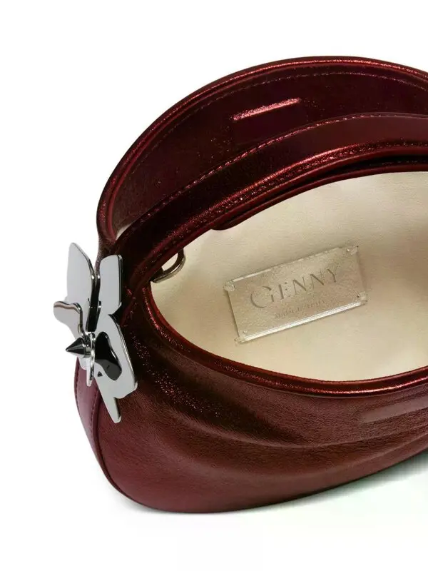 GENNY Metallic-effect Top Handle Bag