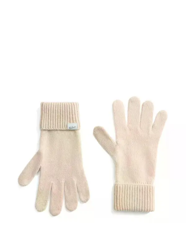 Woolrich Ribbed-cuff Wool Gloves - Neutrals