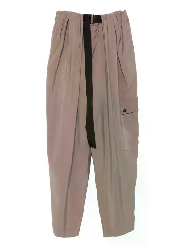 ALYSI Pleated Belted Trousers - Neutrals