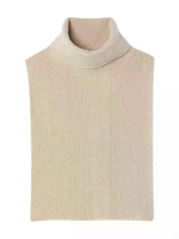 Eric Bompard Turtleneck Bib Scarf - Neutrals