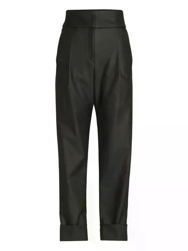 Silvia Tcherassi Moad Cuffed-hem Trousers - Black