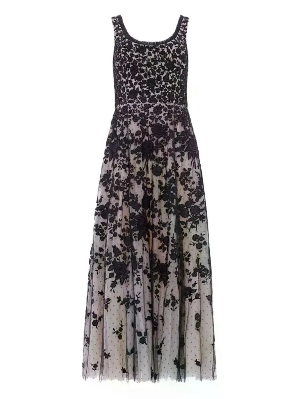 NEEDLE & THREAD Embroidered Flowers Maxi Dress