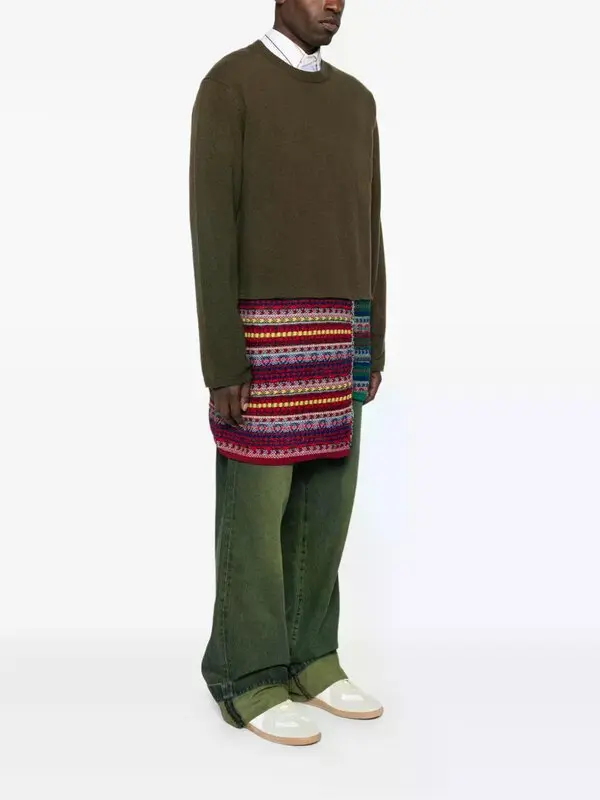 Comme Des Garçons Patchwork Panelled Sweater