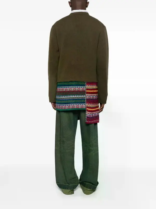 Comme Des Garçons Patchwork Panelled Sweater