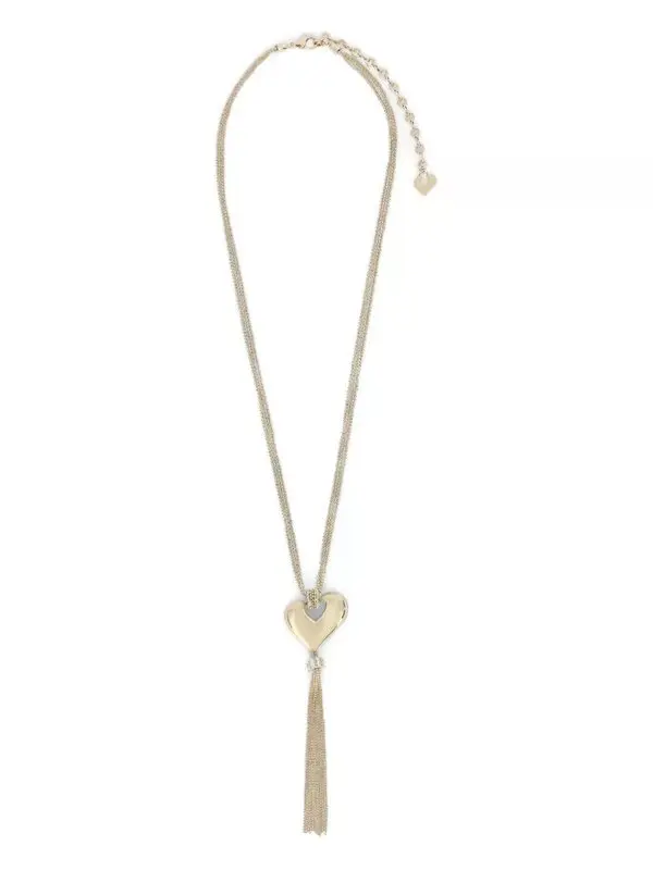 GENNY Heart And Tassel-pendant Necklace - Gold
