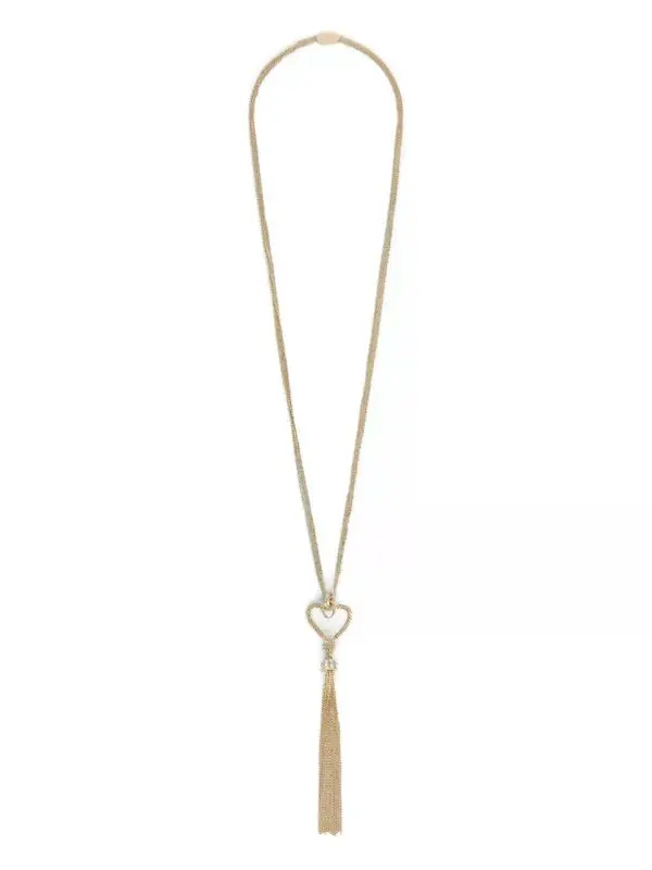 GENNY Heart And Tassel-pendant Necklace - Gold