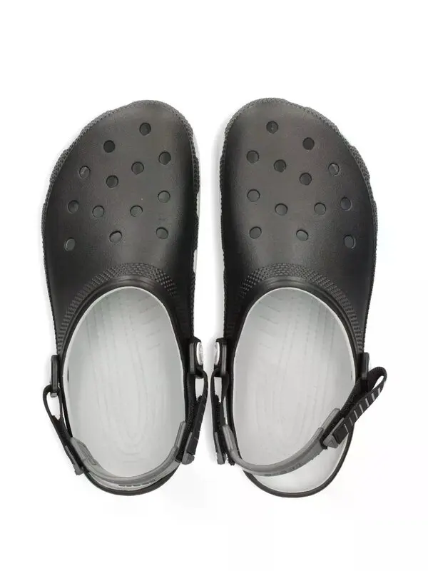 CROCS Perforated Slingback Sandals - Black