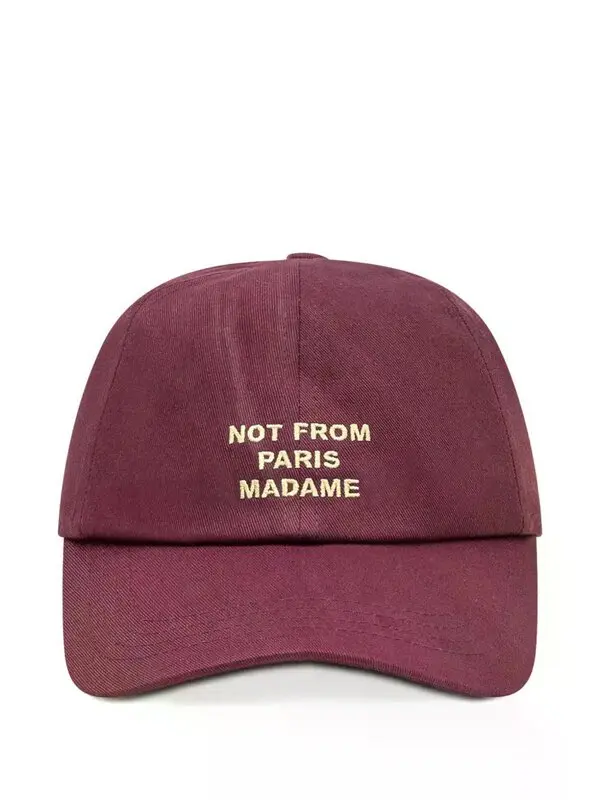 Drole De Monsieur Slogan-print Baseball Cap - Red