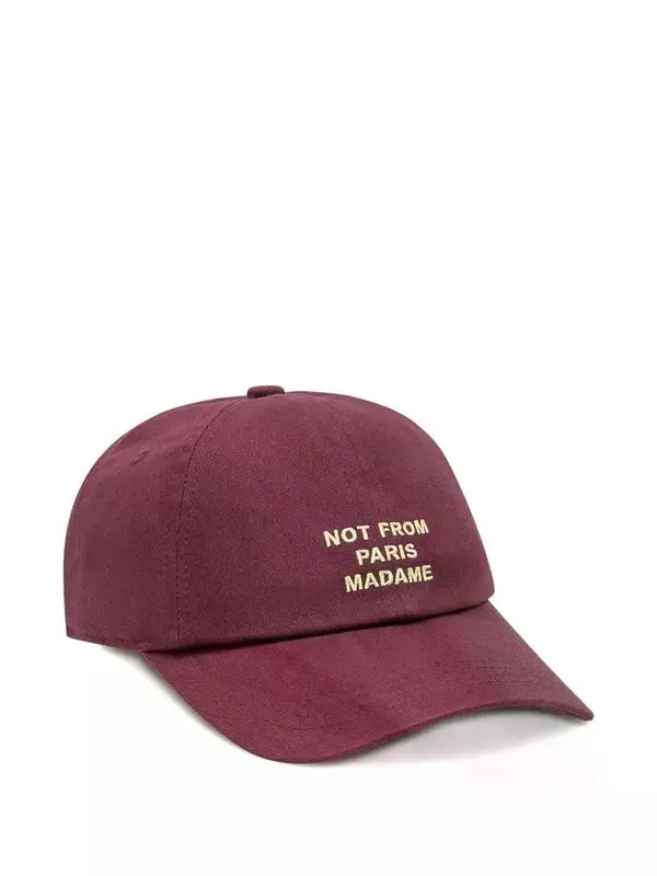 Drole De Monsieur Slogan-print Baseball Cap - Red