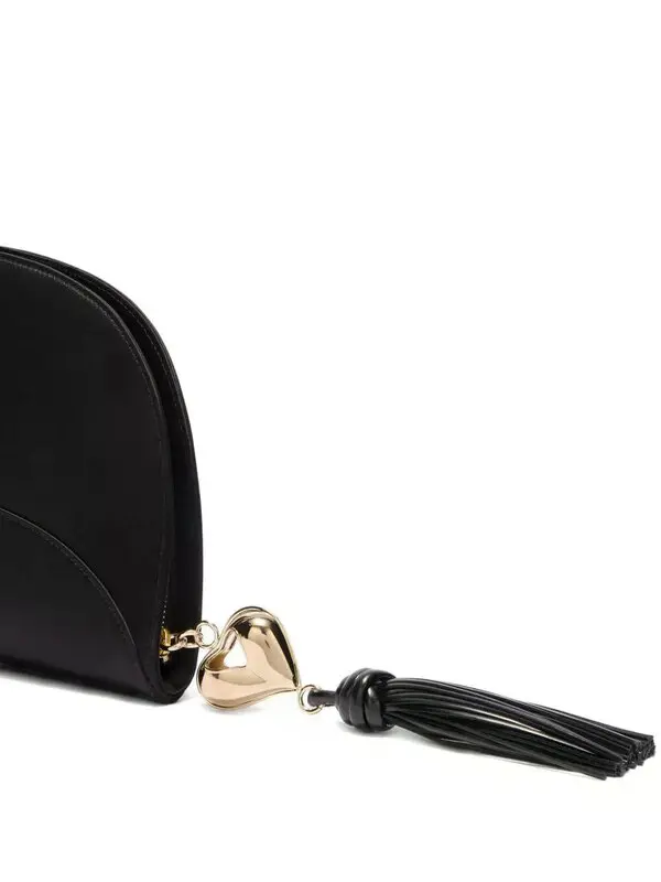 GENNY Heart-shaped Tassel Clutch - Black
