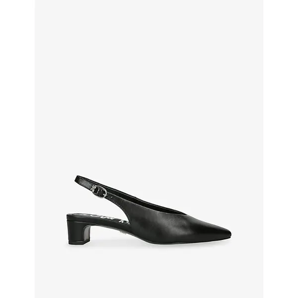 Sam Edelman Leather Slingback Courts - Black