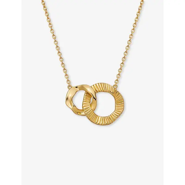 Astley Clarke Raye Link Pendant Necklace - Yellow Gold Vermeil